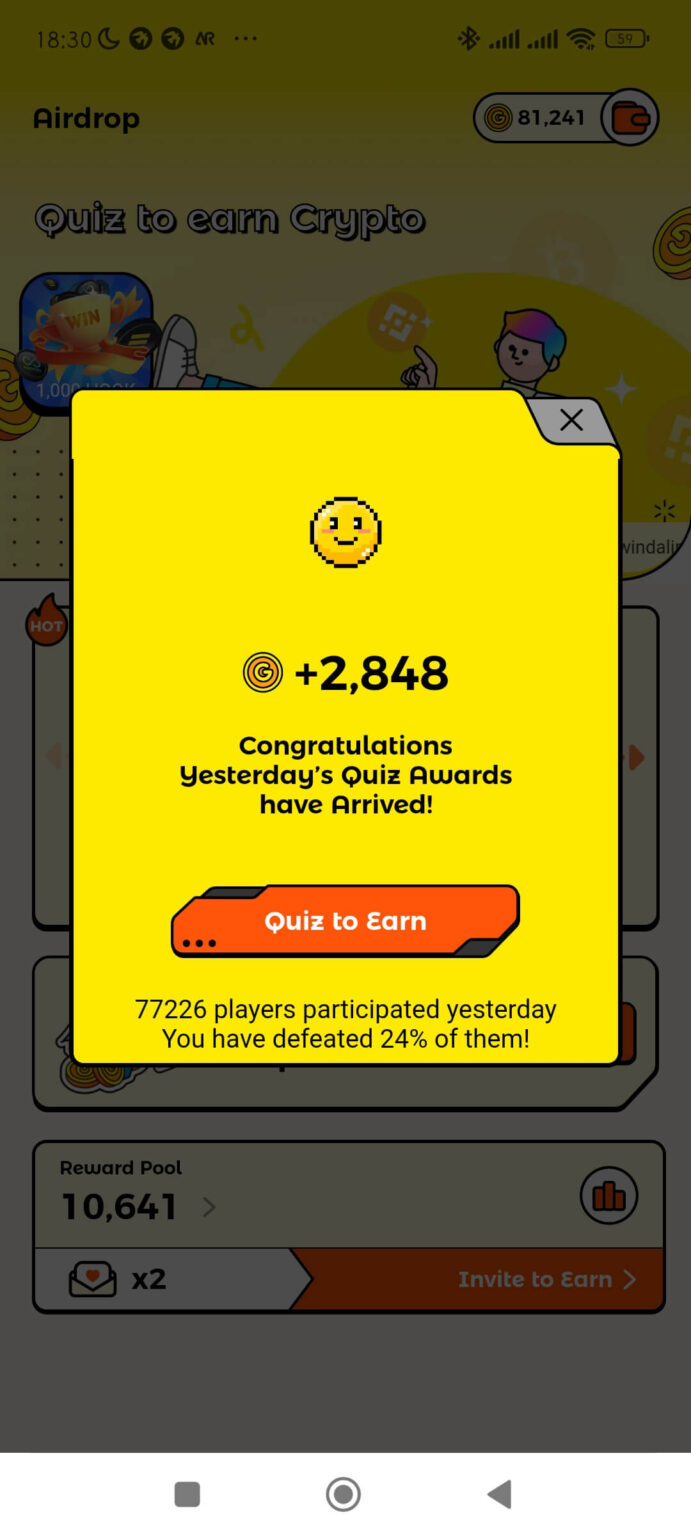 Wild Cash Quiz to Earn Answers - Crypto Bunkie